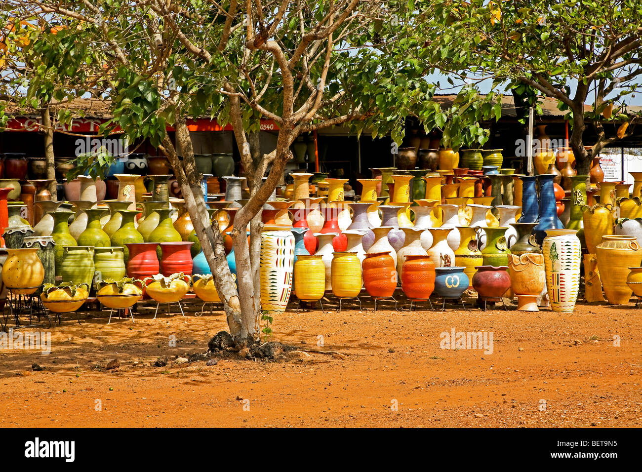 African Pottery Market in Accra, Ghana Stock Photo - Alamy