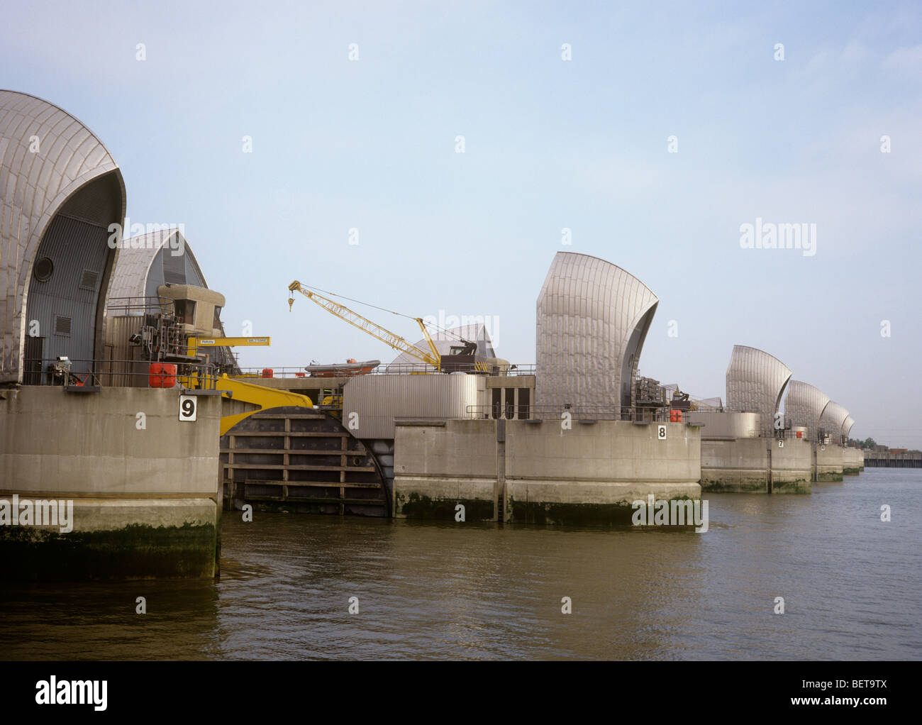 Thames barrier raised hi-res stock photography and images - Alamy