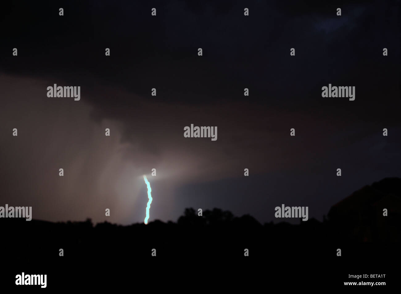Night thunderstorm hi-res stock photography and images - Alamy