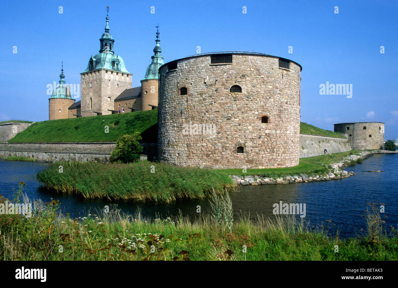 Fortified castle at Kalmar, Sweden Stock Photo - Alamy