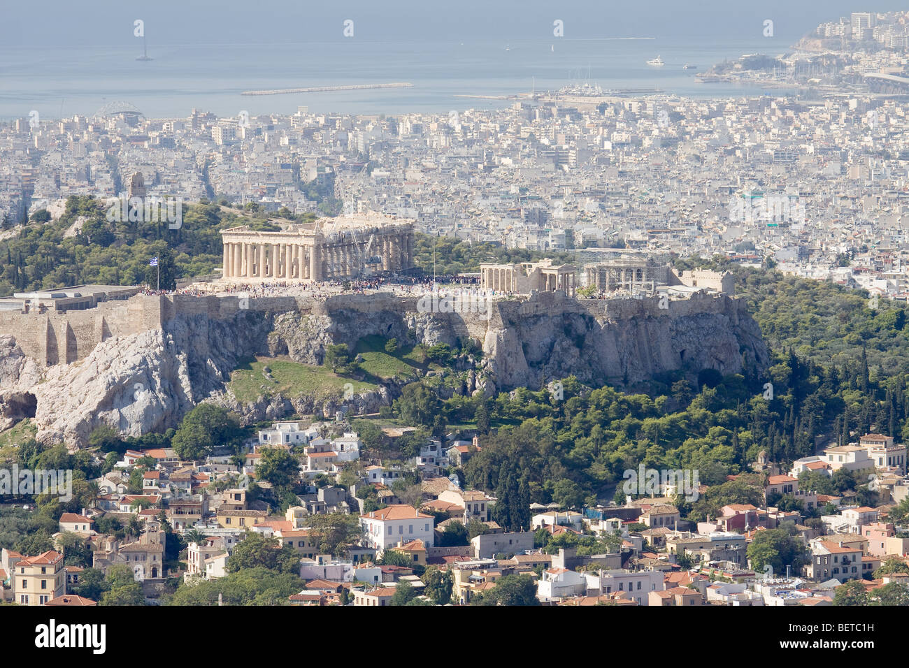 Aerial acropolis athens hi-res stock photography and images - Alamy