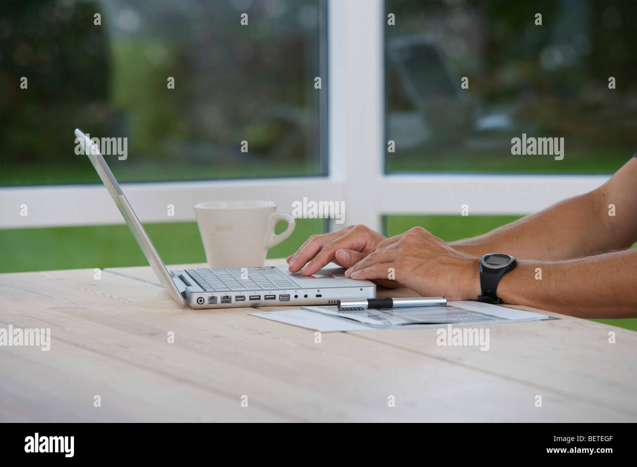 Working from home Stock Photo - Alamy