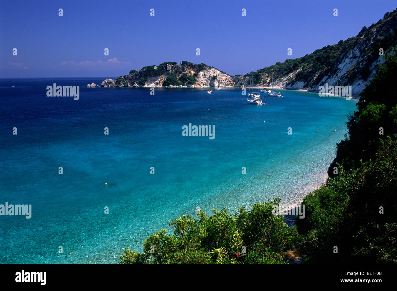 Greece, Ionian Islands, Ithaca, Gidaki beach Stock Photo - Alamy