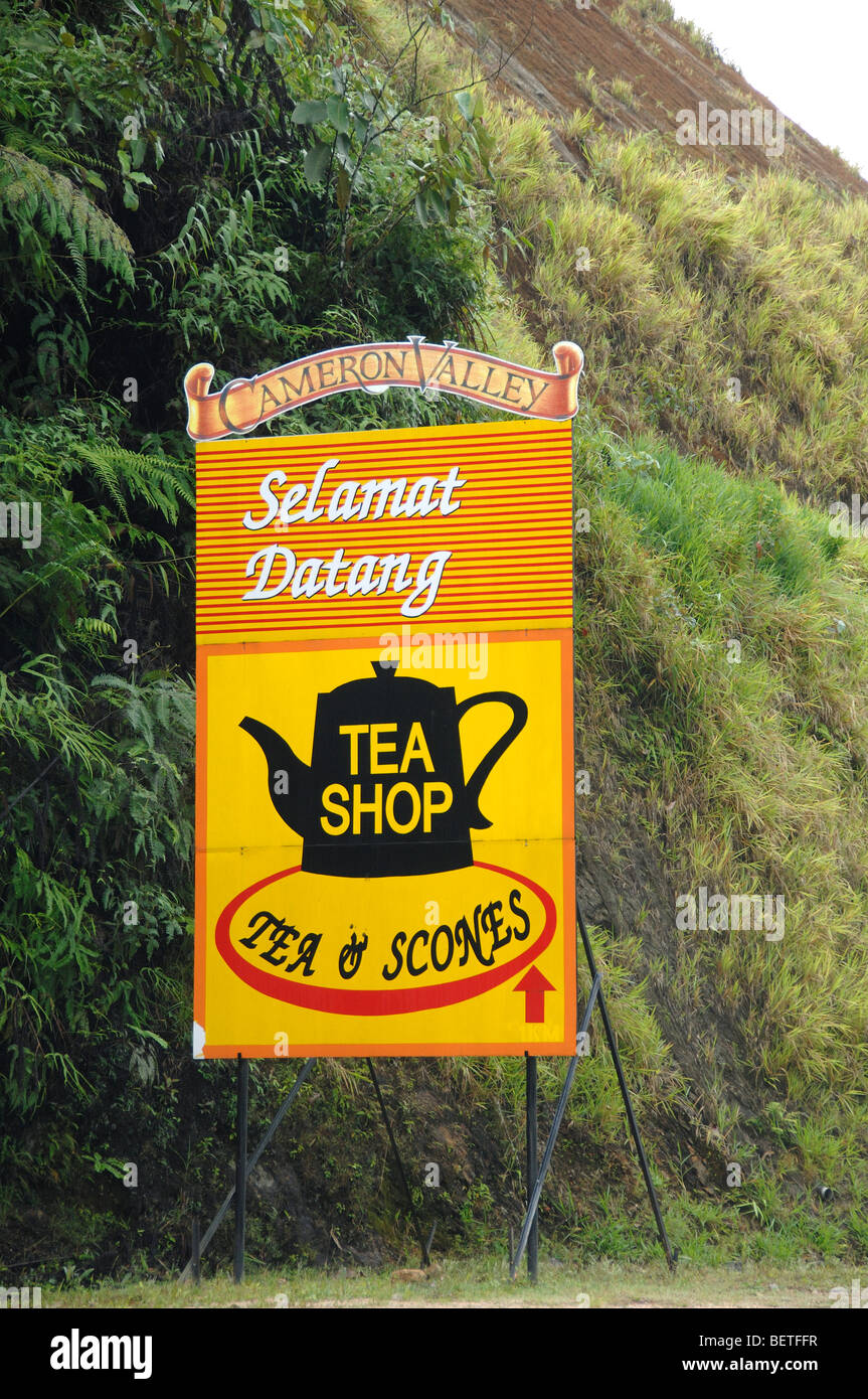 Tea Shop Estate or Plantation Welcome Sign Advertising Tea and Scones ...