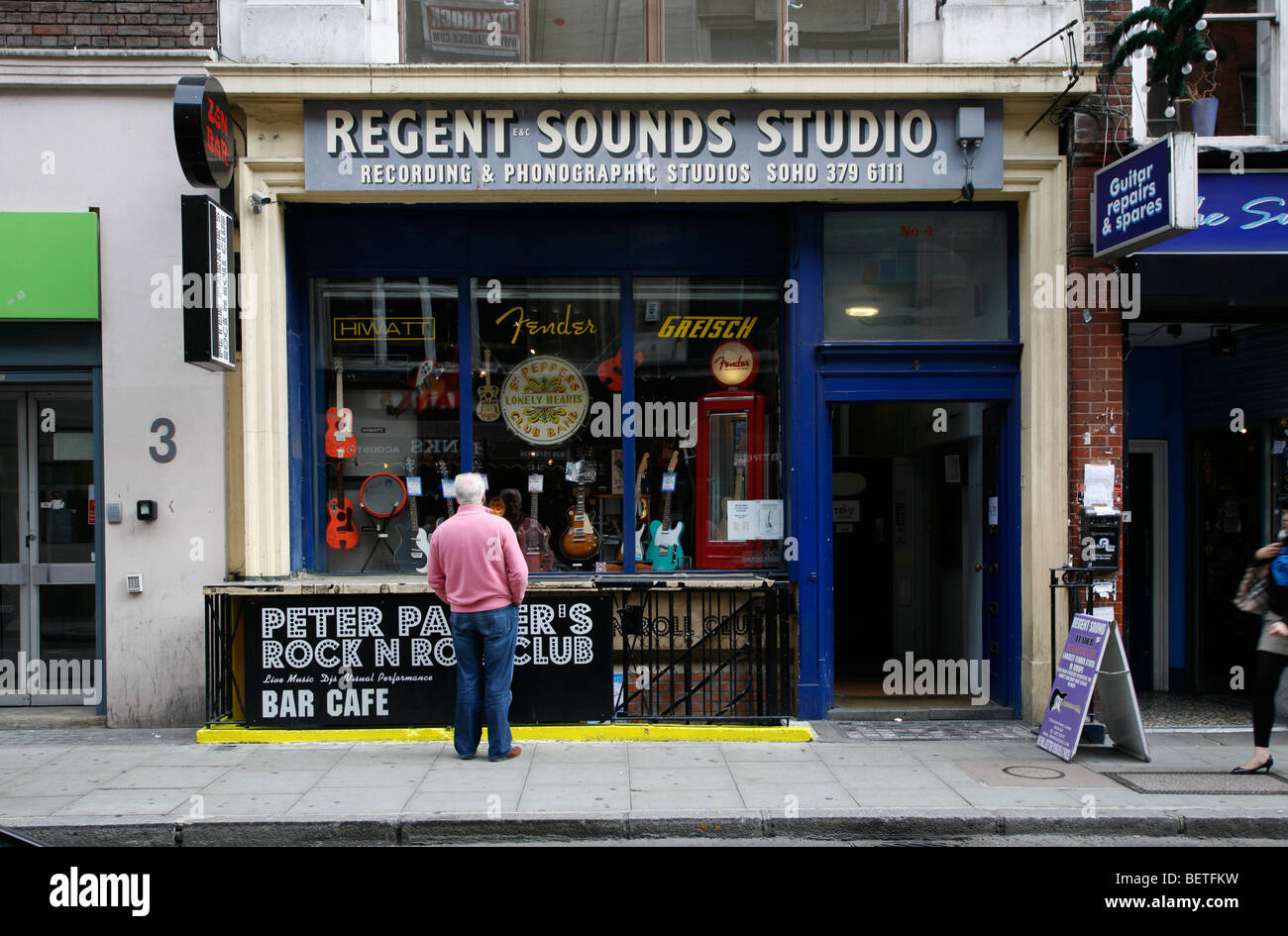 Regent Sounds Studio on Denmark Street, London, UK Stock Photo - Alamy