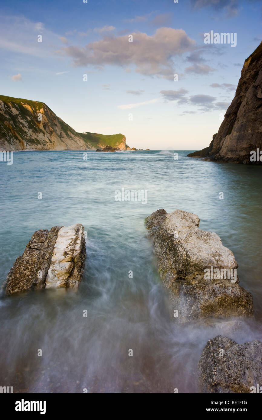 Man o' War Cove, Durdle Door, Lulworth, Dorset, from the shore line ...