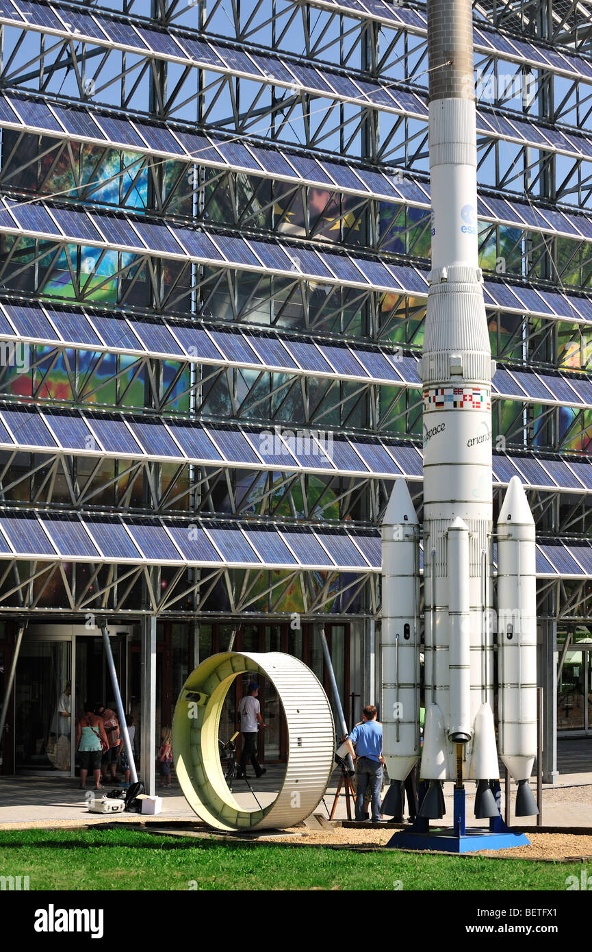 Rockets in the Euro Space Center at Transinne, Luxembourg, Belgian ...