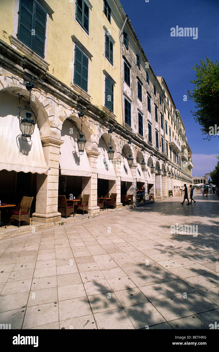 Greece, Ionian Islands, Corfu, Kerkyra, old town, Spianada, Liston ...