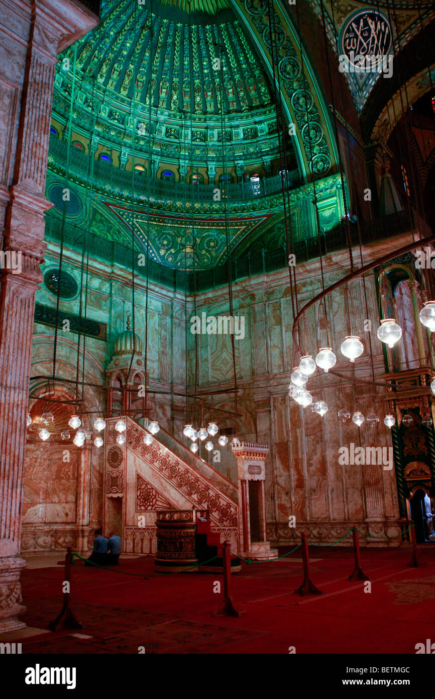 Interior of the Mosque of Mohammed Ali, Cairo, Egypt Stock Photo - Alamy