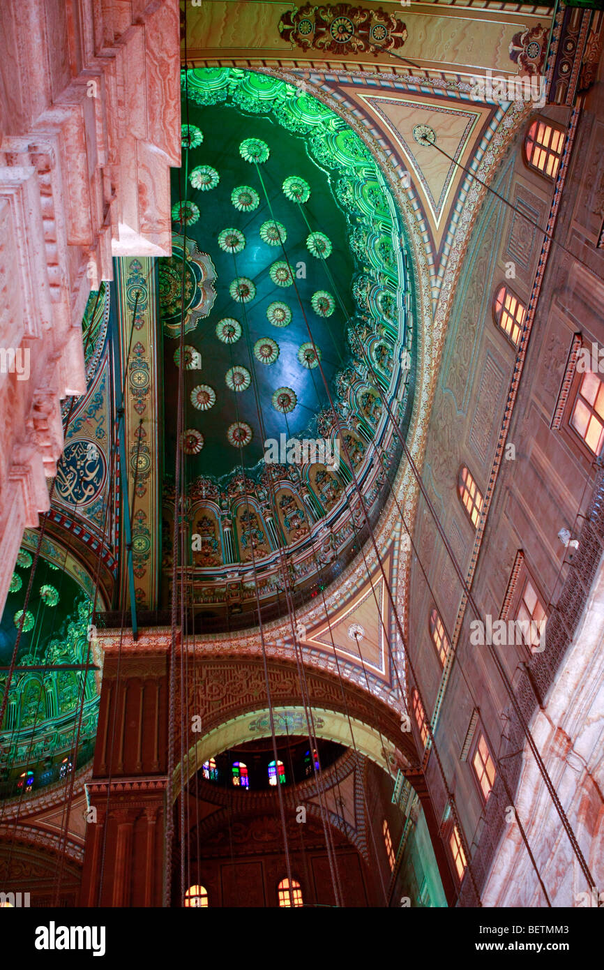 Interior of the Mosque of Mohammed Ali, Cairo, Egypt Stock Photo - Alamy