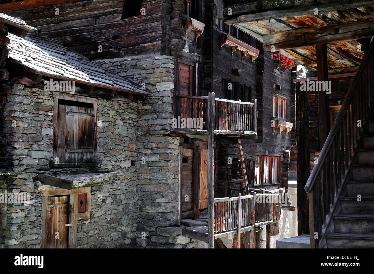 Old wooden chalet in hi-res stock photography and images - Alamy