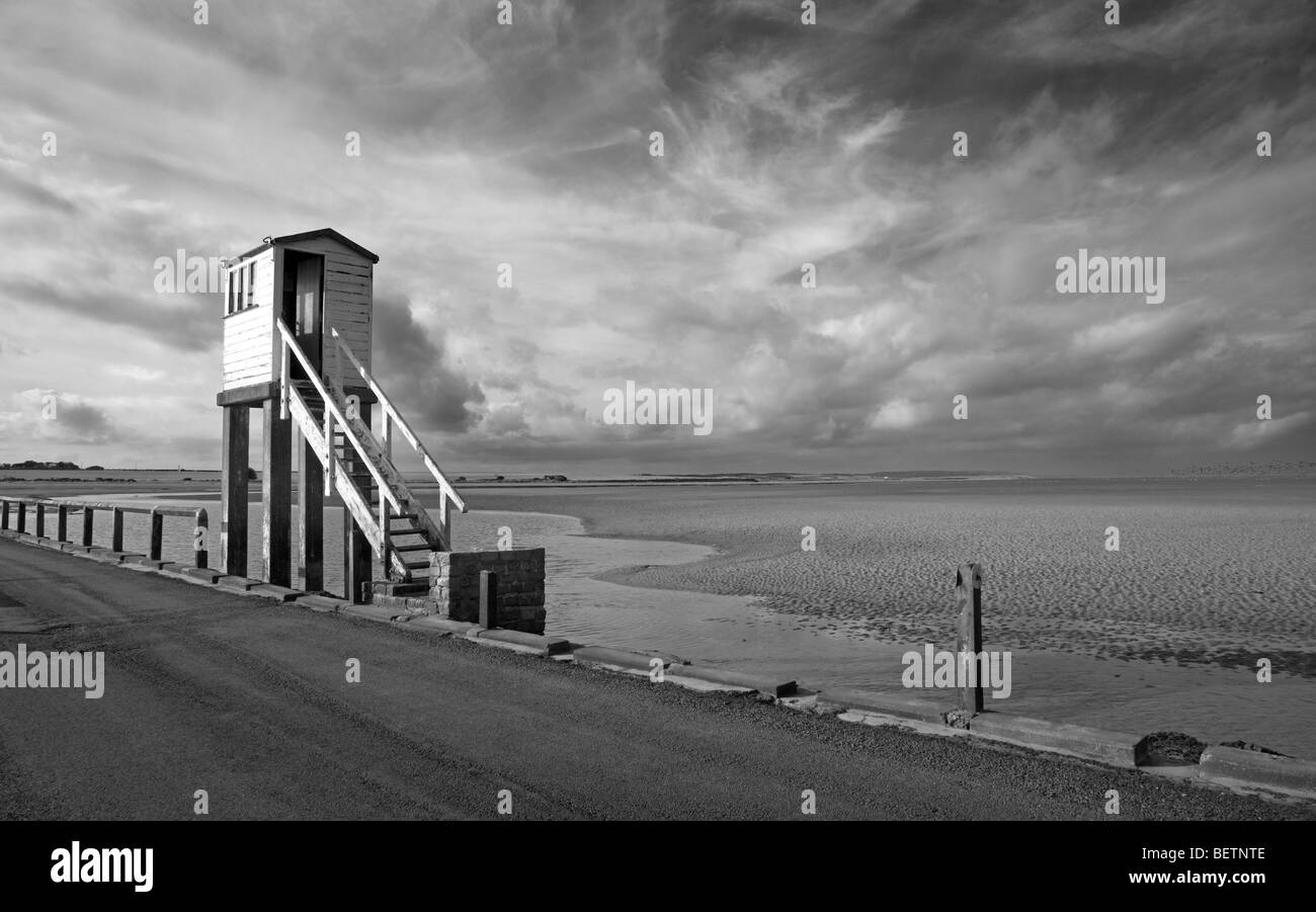 Refuge box causeway lindisfarne hi-res stock photography and images - Alamy
