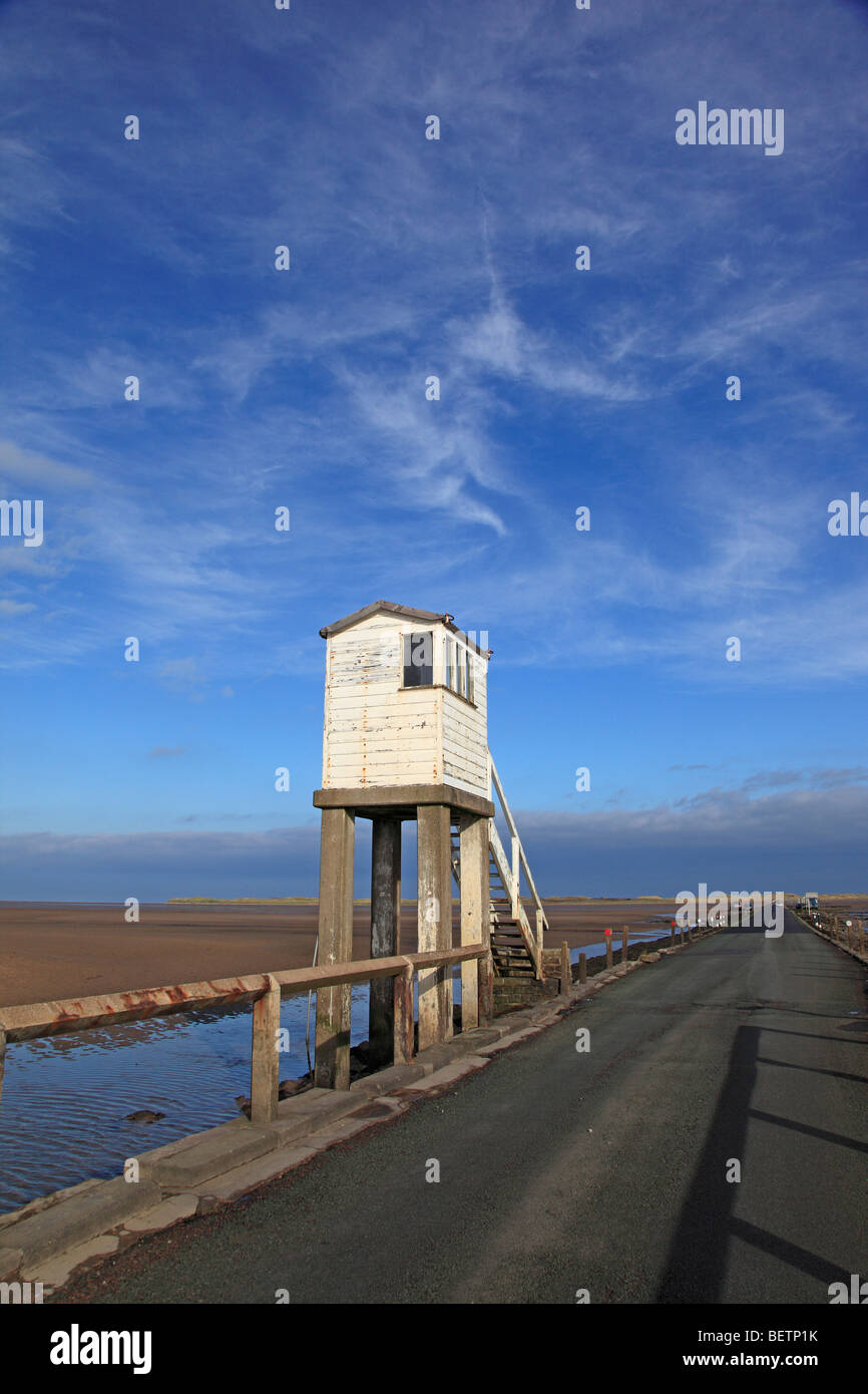 Refuge box causeway lindisfarne hi-res stock photography and images - Alamy