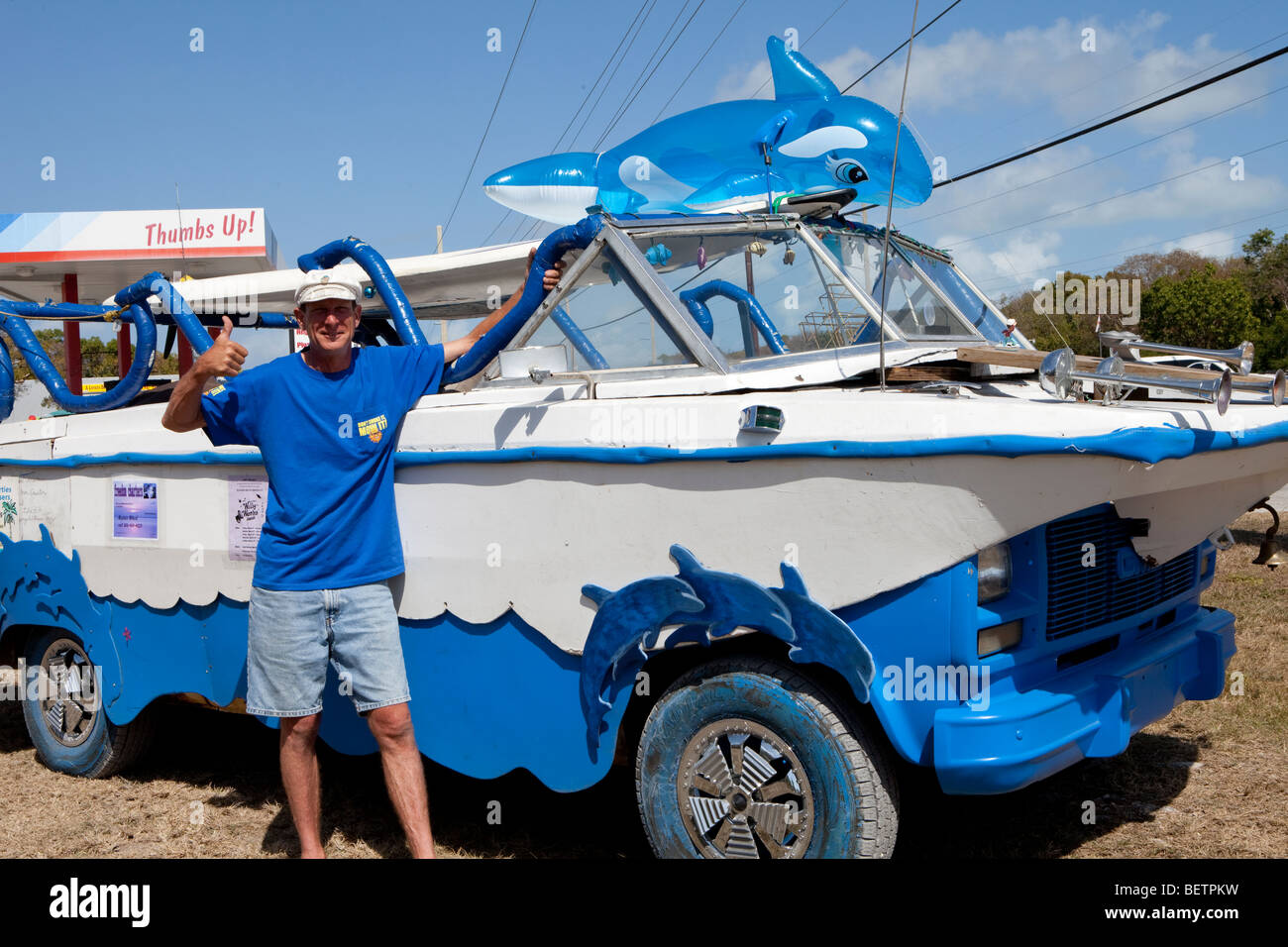 Man and his Funny Car, Florida Keys Stock Photo - Alamy