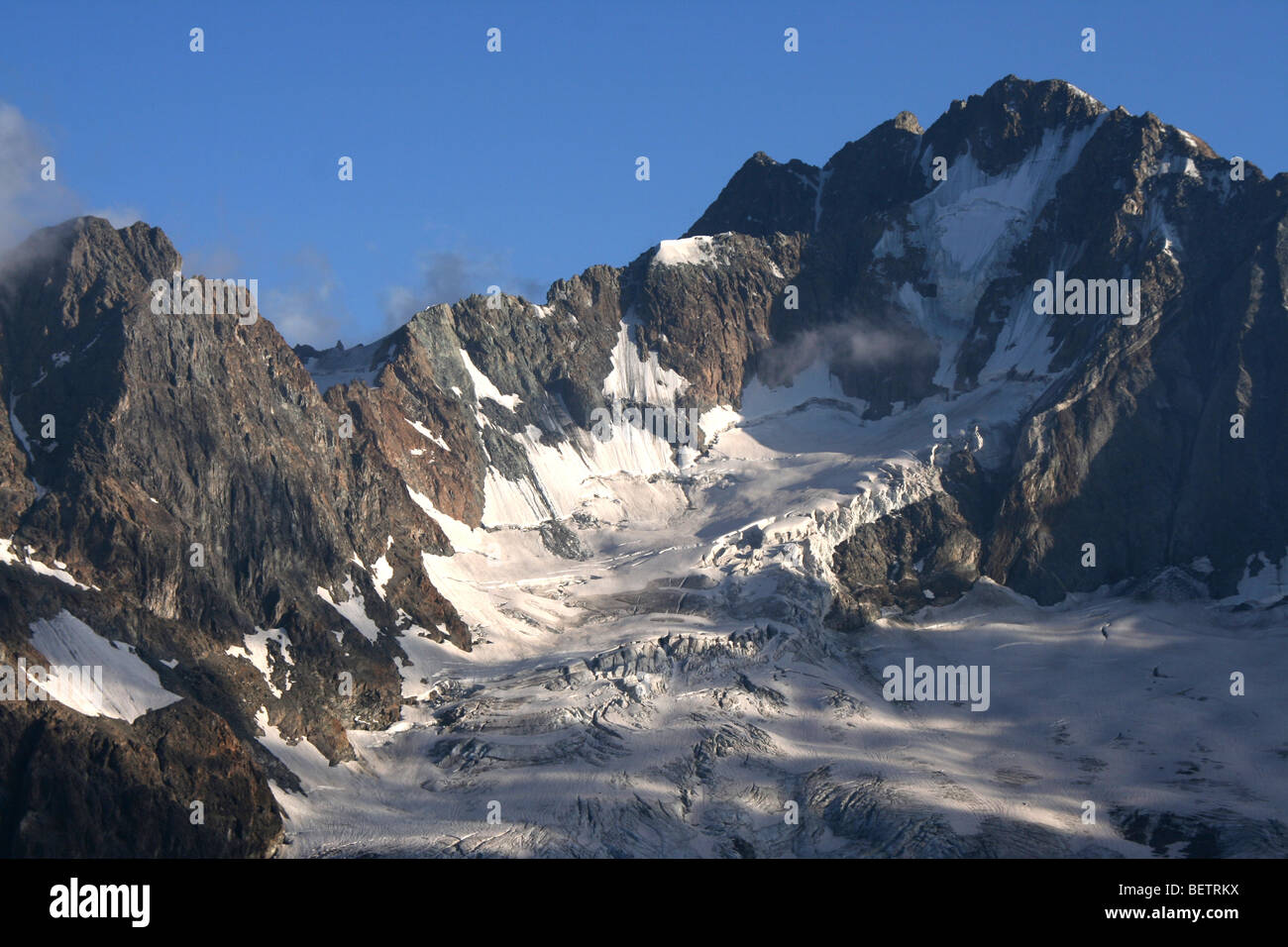 glacier on Monte Disgrazia, Italian central ALls, upper Valmalenco ...