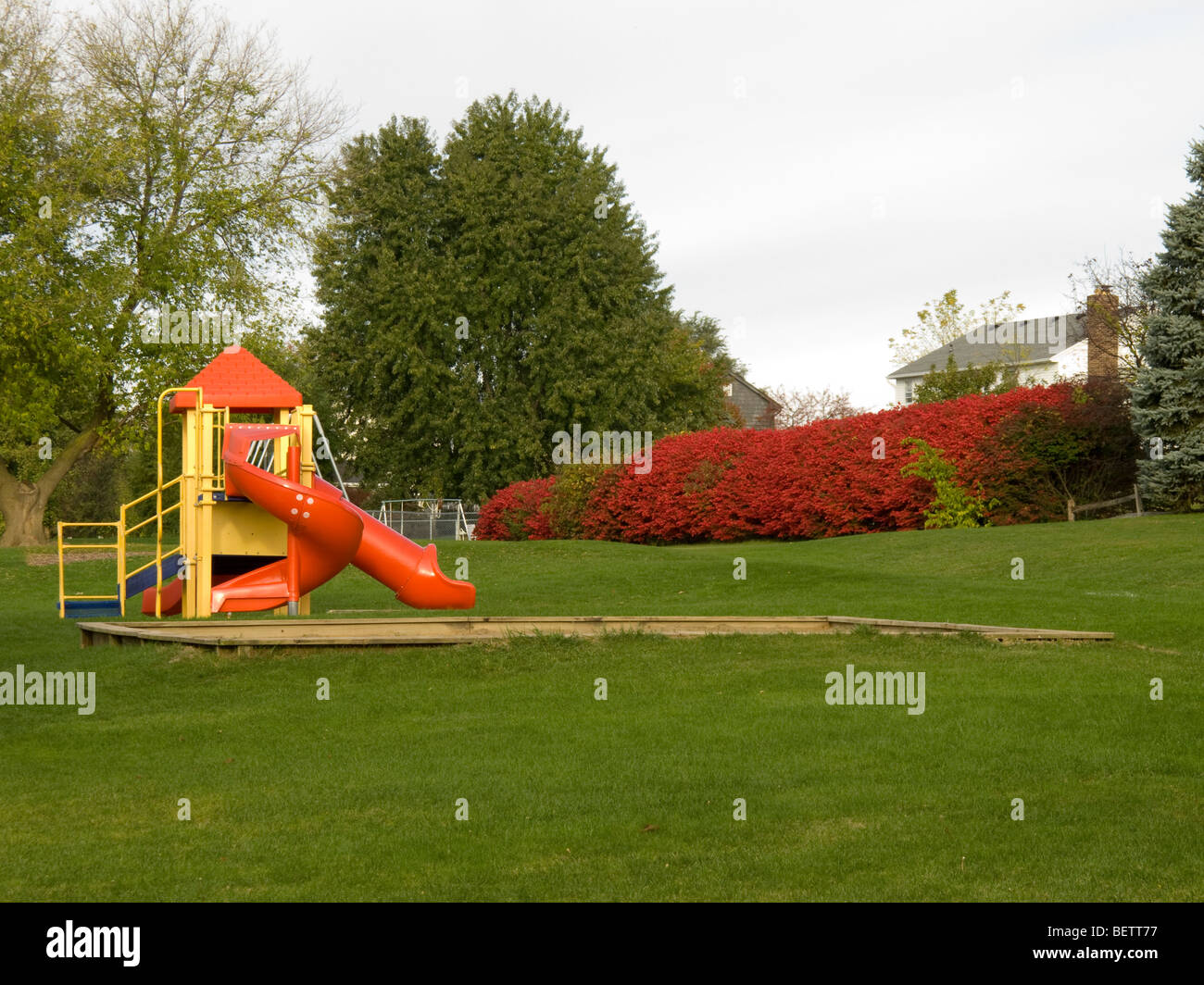 Playground near school Stock Photo - Alamy