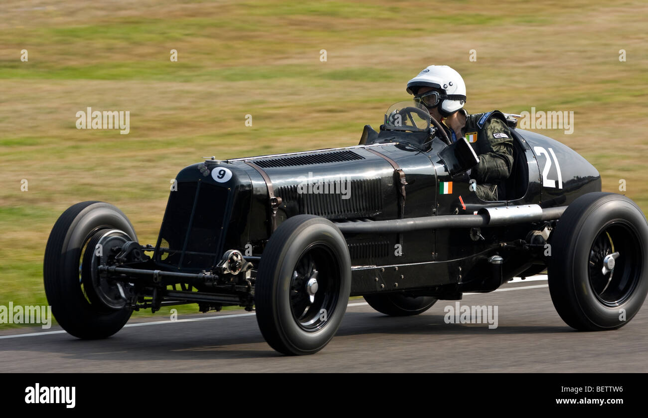 1936 ERA B-type R10B with driver Paddins Dowling during the Goodwood ...