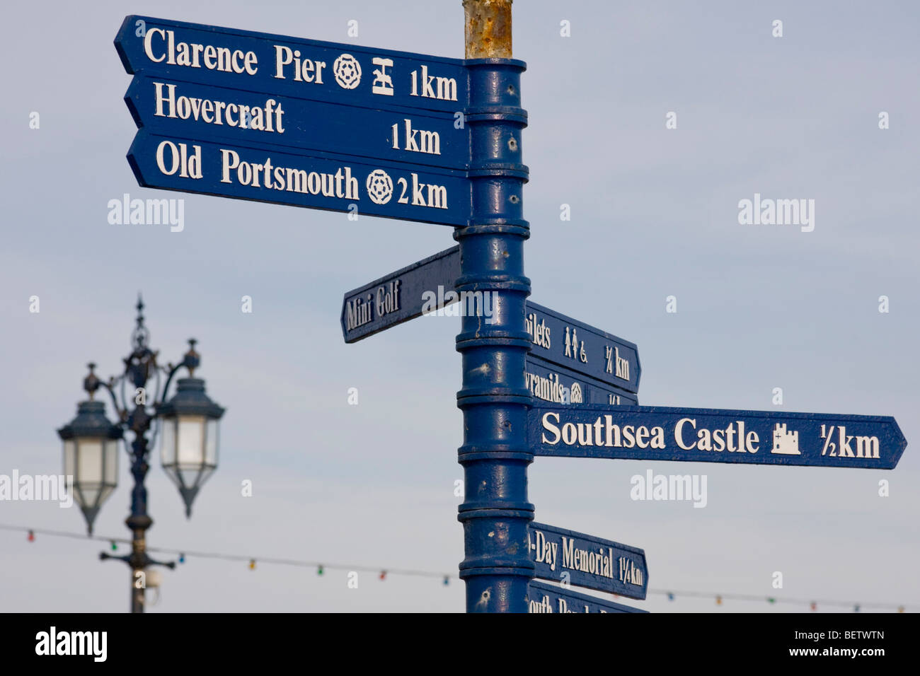 Sign clarence pier southsea hi-res stock photography and images - Alamy