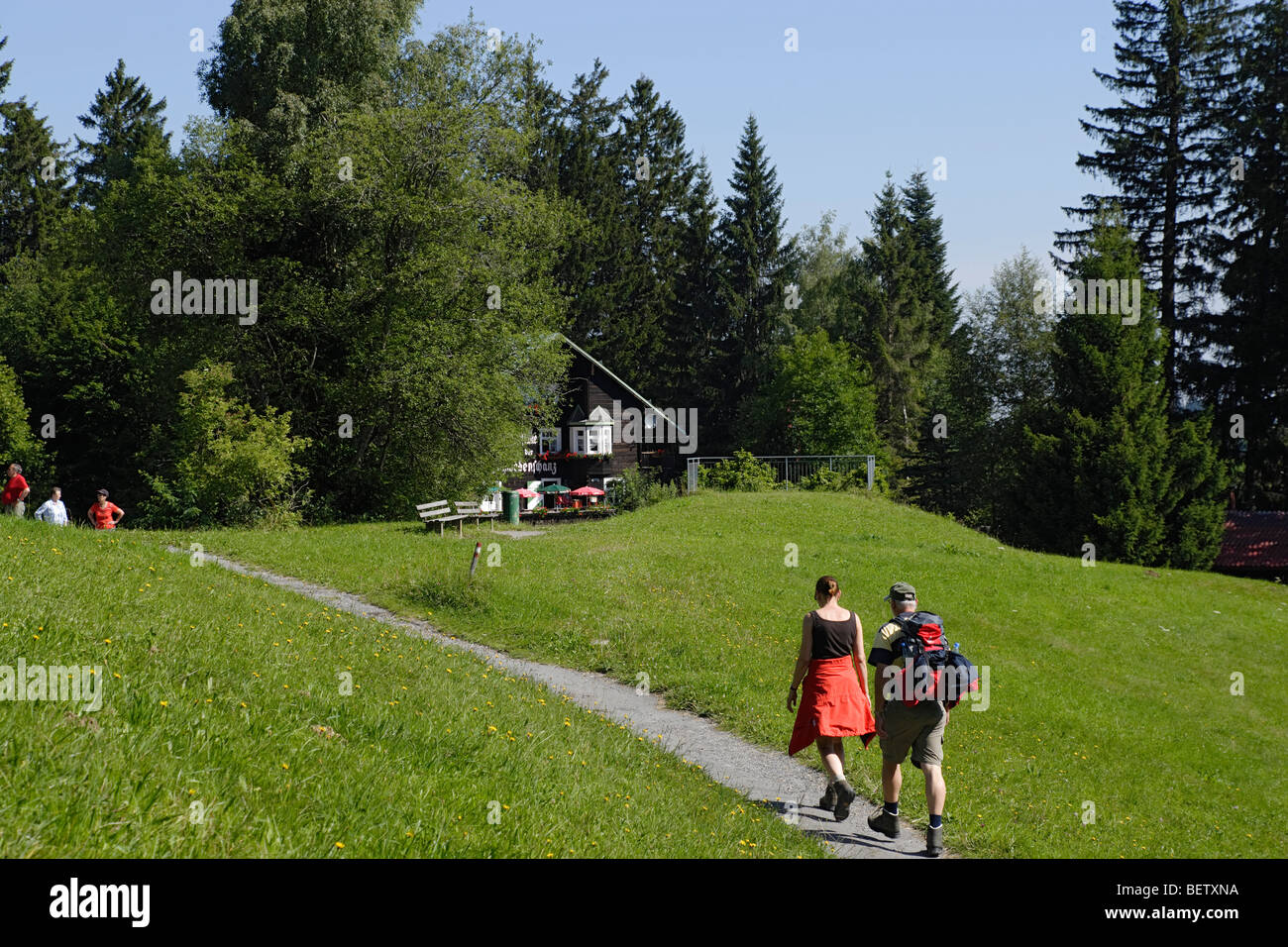 Hikers on mount Pfander, Bregenz, Vorarlberg, Austria Stock Photo - Alamy