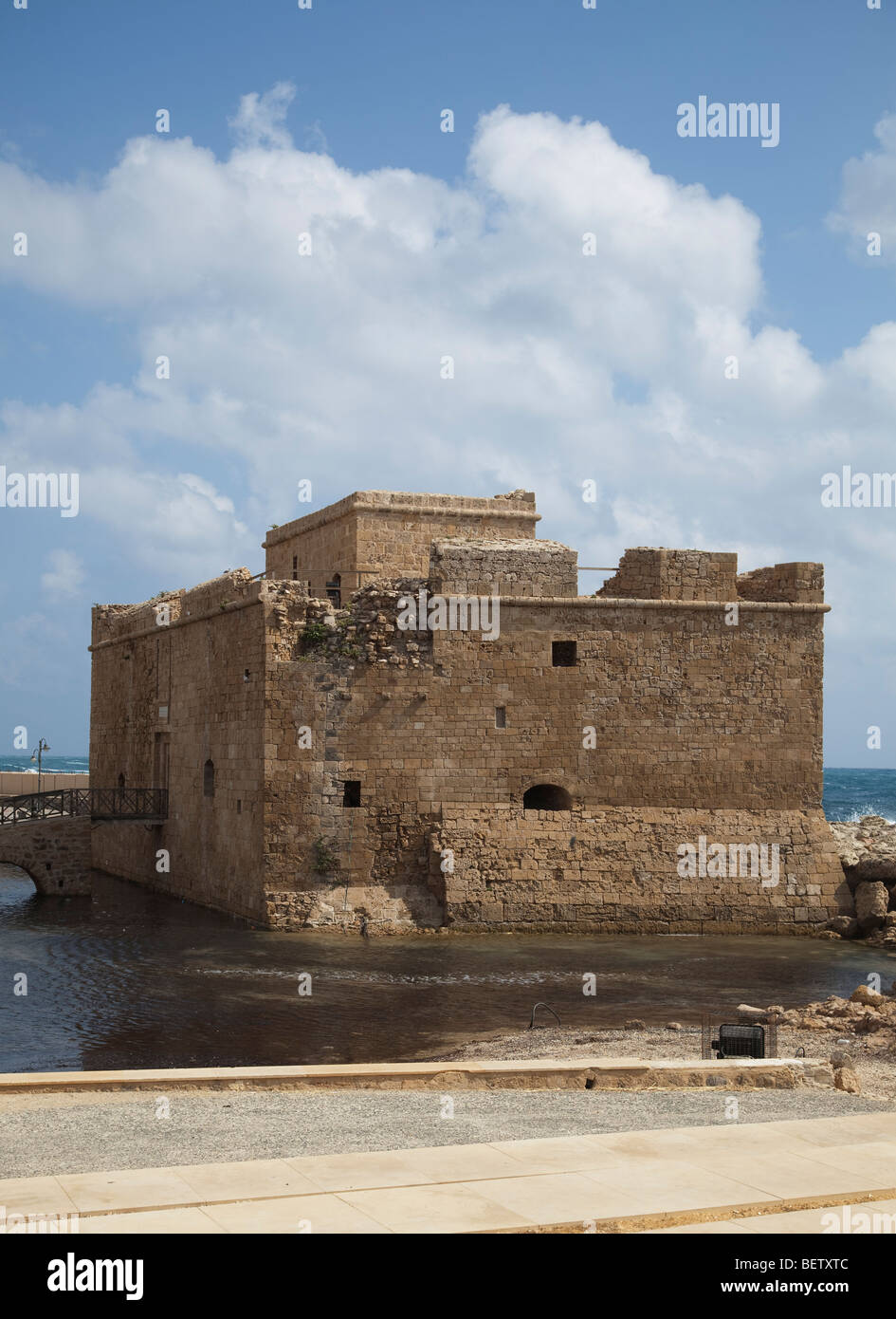 The medieval Lusignan castle at Pafos Stock Photo - Alamy