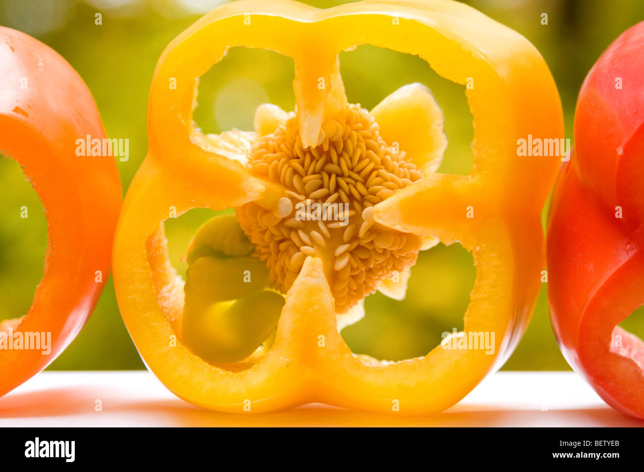 Three Bell Peppers Stock Photo - Alamy