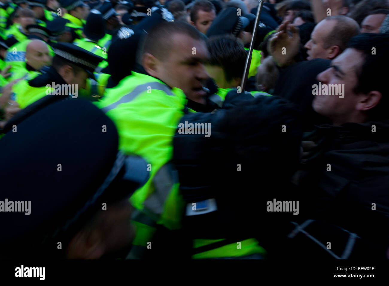 Protest outside BBC Television House Stock Photo - Alamy