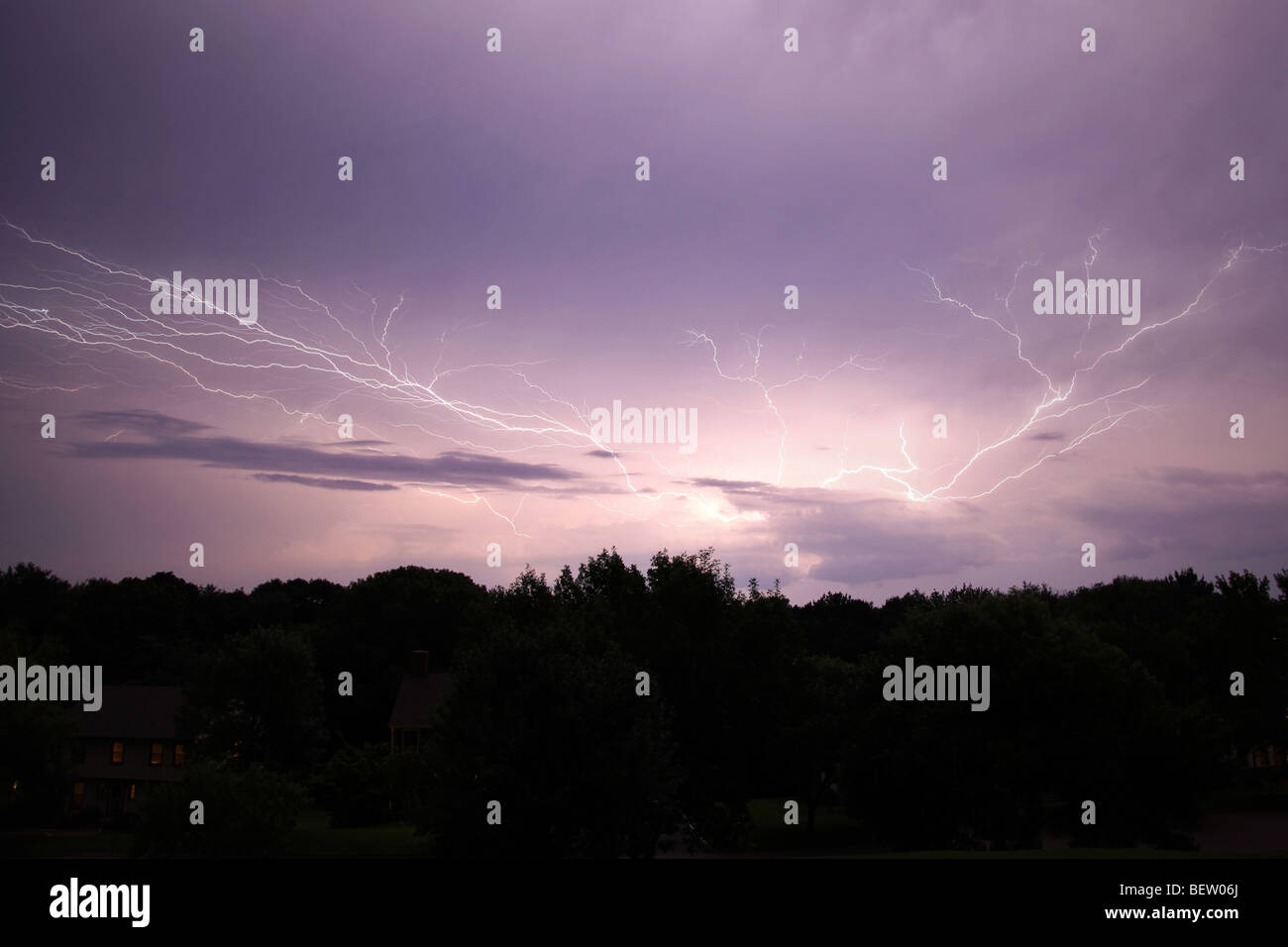Storm lightning over country hi-res stock photography and images - Alamy