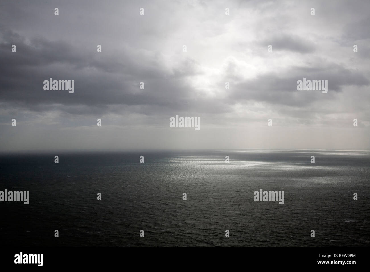 Rain clouds over sea Stock Photo - Alamy