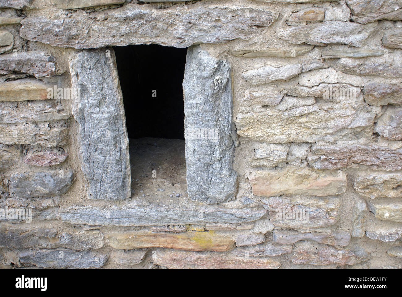 Stone Window in Building Stock Photo - Alamy