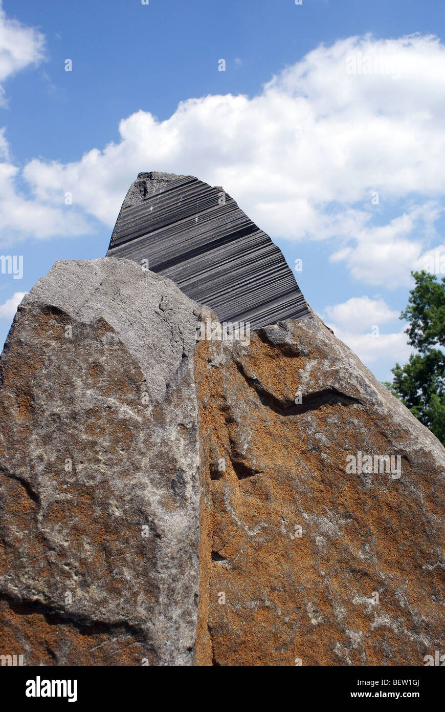 Contrast sculpted in stone Stock Photo - Alamy