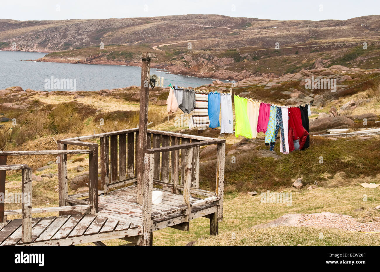 Clothesline newfoundland hi-res stock photography and images - Alamy
