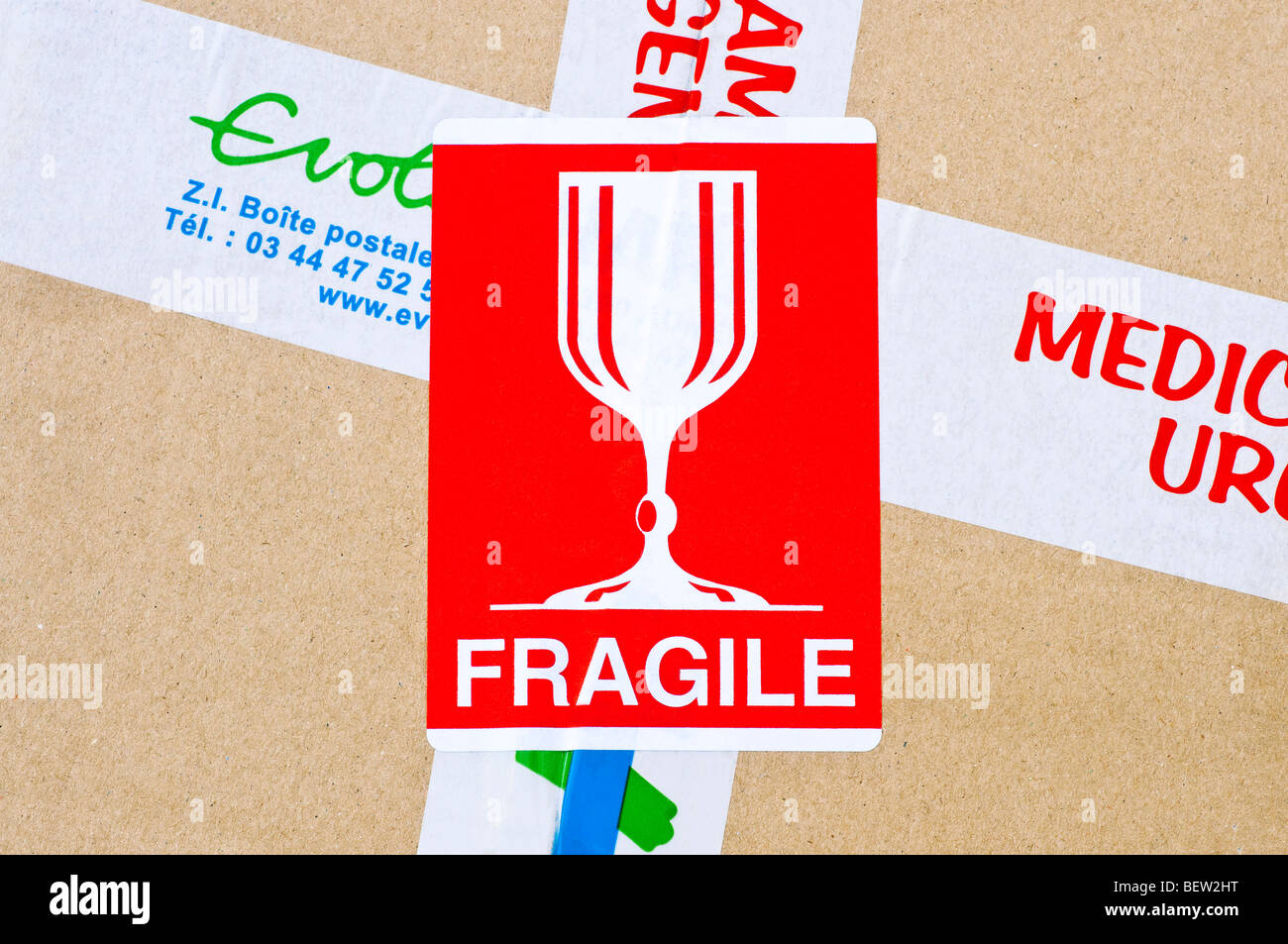 Fragile glass label hi-res stock photography and images - Alamy