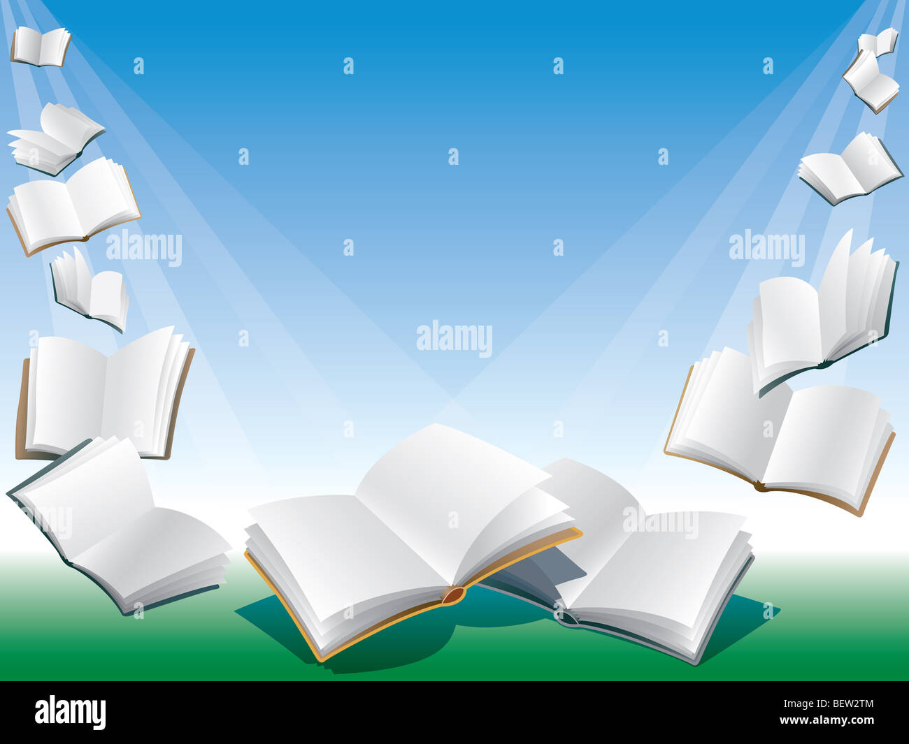 Flying books hi-res stock photography and images - Alamy