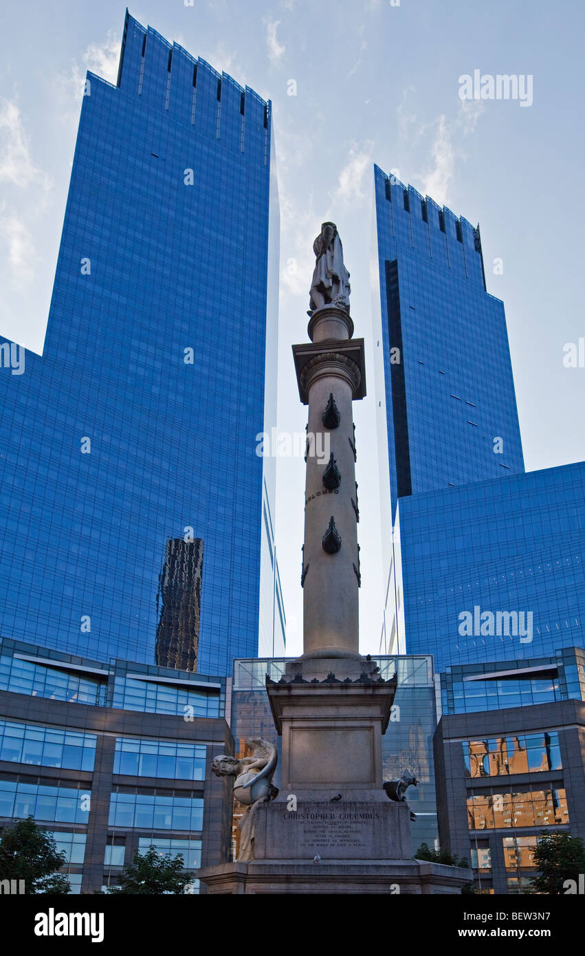 U.S.A., New York,Manhattan,the Columbus Circus buildings Stock Photo ...