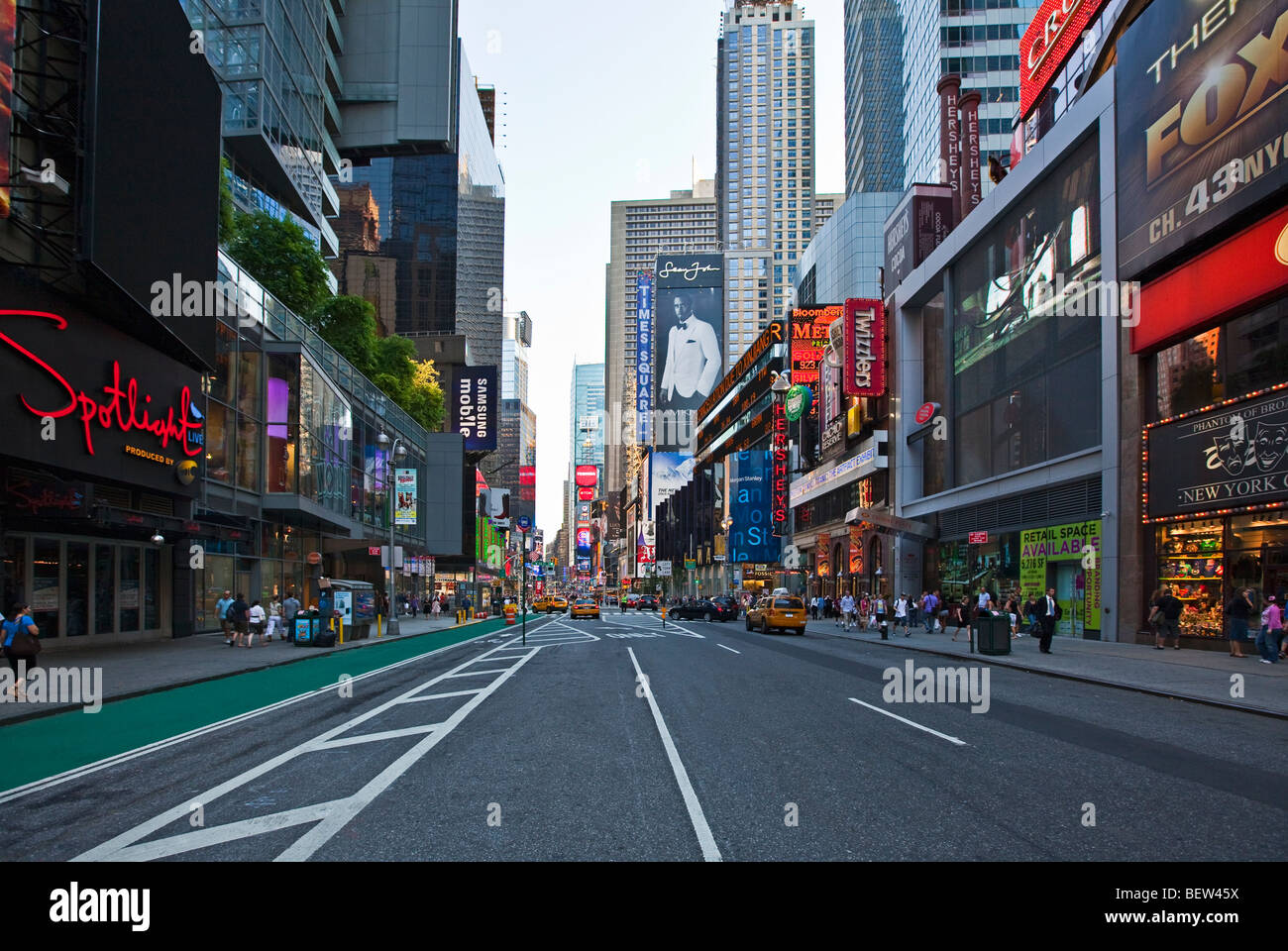 U.S.A., New York,Manhattan,luminous signs in Times Square area Stock ...