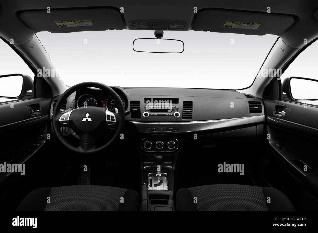 2010 mitsubishi lancer gts in blue dashboard hi-res stock photography ...