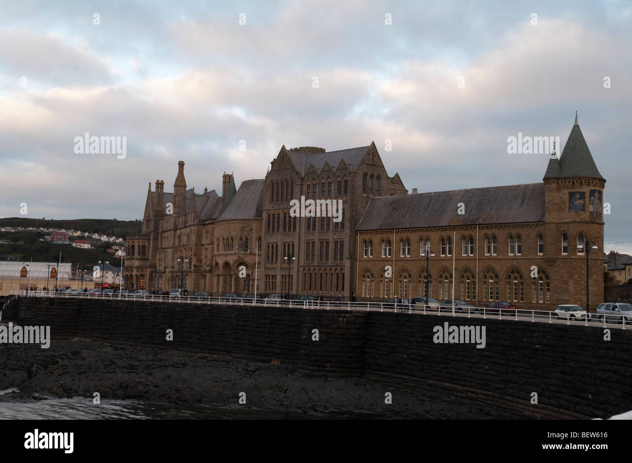 The old College Aberystwyth Yr Hen Goleg Aberystwyth Stock Photo - Alamy