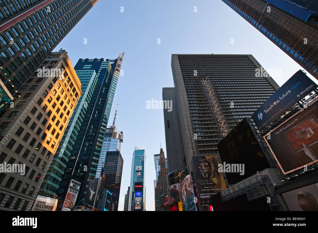 U.S.A., New York,Manhattan,luminous signs in Times Square area Stock ...