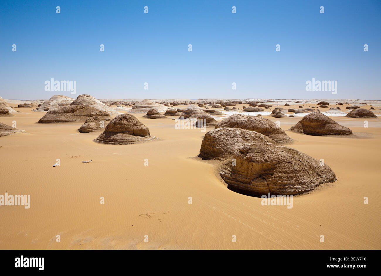 Cone Formations of Limestone in White Desert National Park, Libyan ...
