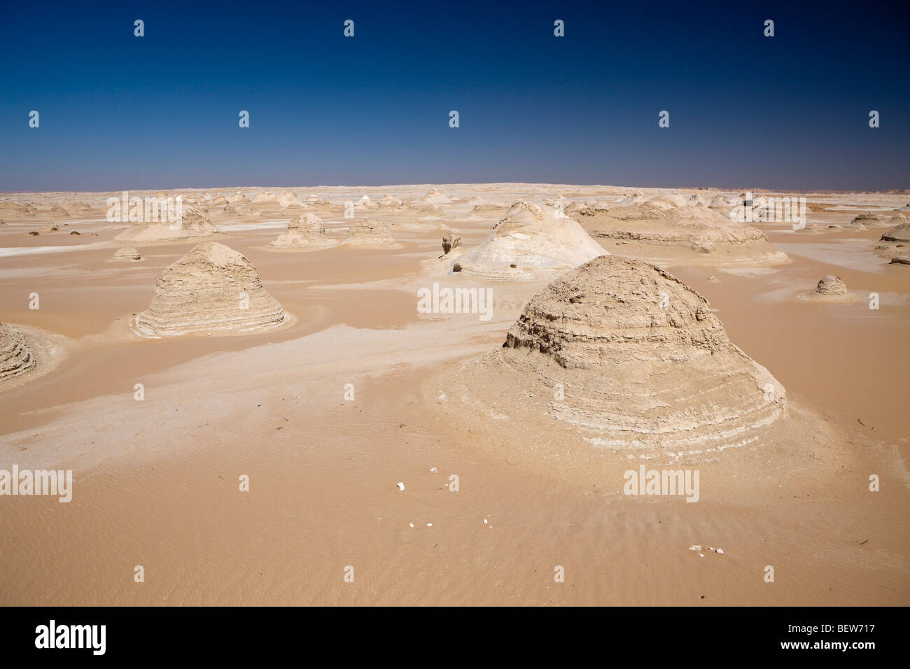 Cone Formations of Limestone in White Desert National Park, Libyan ...