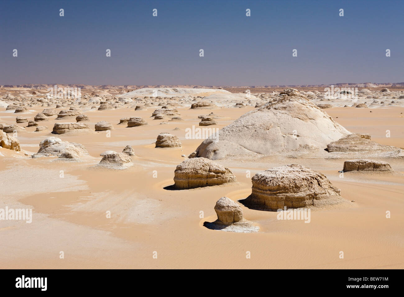 Cone Formations of Limestone in White Desert National Park, Libyan ...