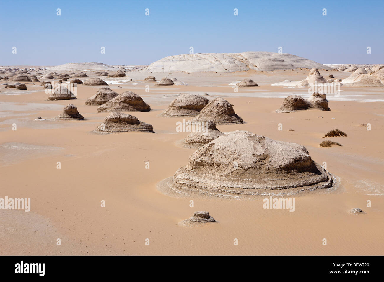 Landscape of White Desert National Park, Libyan Desert, Egypt Stock ...