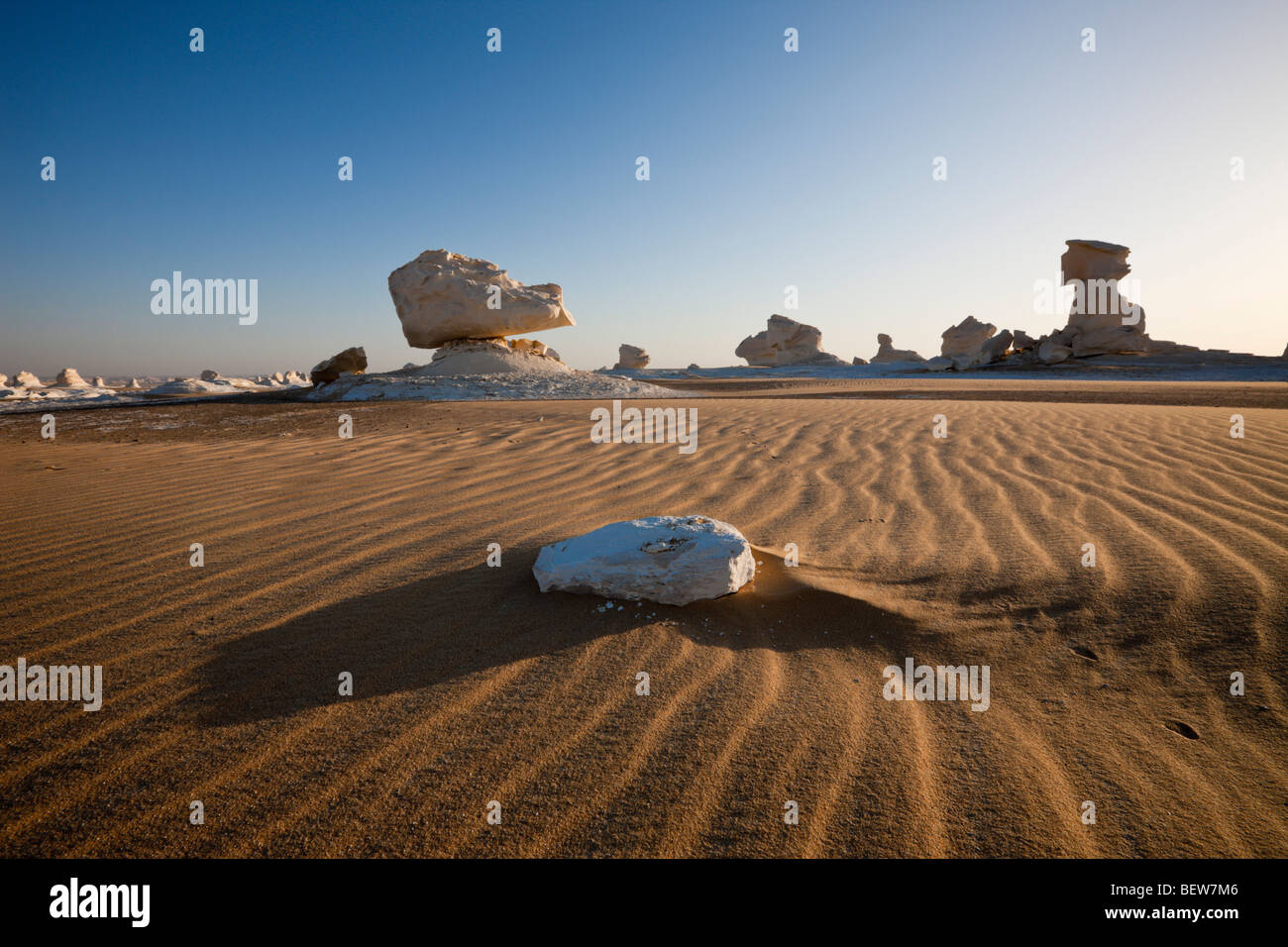 Formations in White Desert National Park, Libyan Desert, Egypt Stock ...