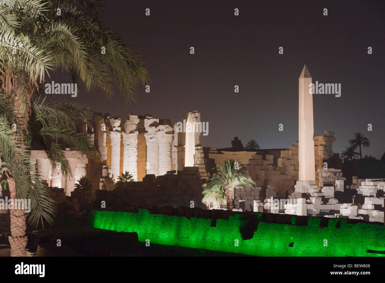 Light and Sound Show at Karnak Temple, Luxor, Egypt Stock Photo - Alamy