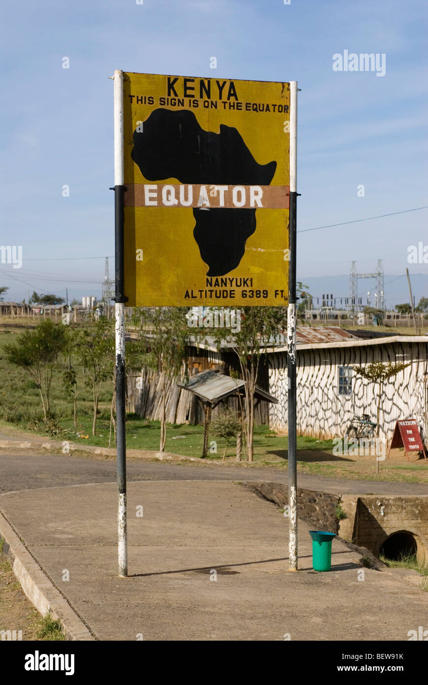 Nanyuki kenya sign on the equator hi-res stock photography and images ...