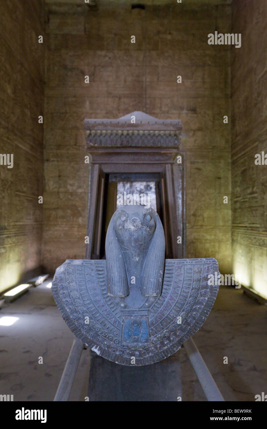Barque at Temple of Horus in Edfu, Edfu, Egypt Stock Photo - Alamy