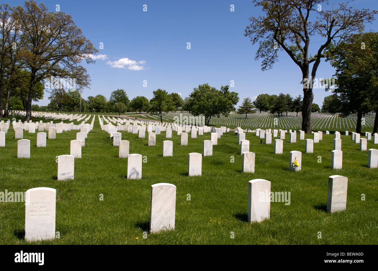 Jefferson Barracks National Cemetery, Saint Louis, USA Stock Photo - Alamy