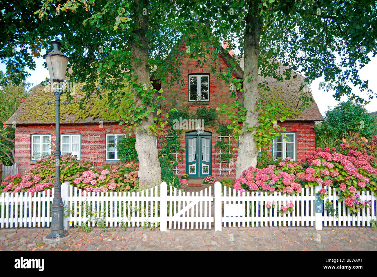 brick house, Foehr, Germany Stock Photo - Alamy