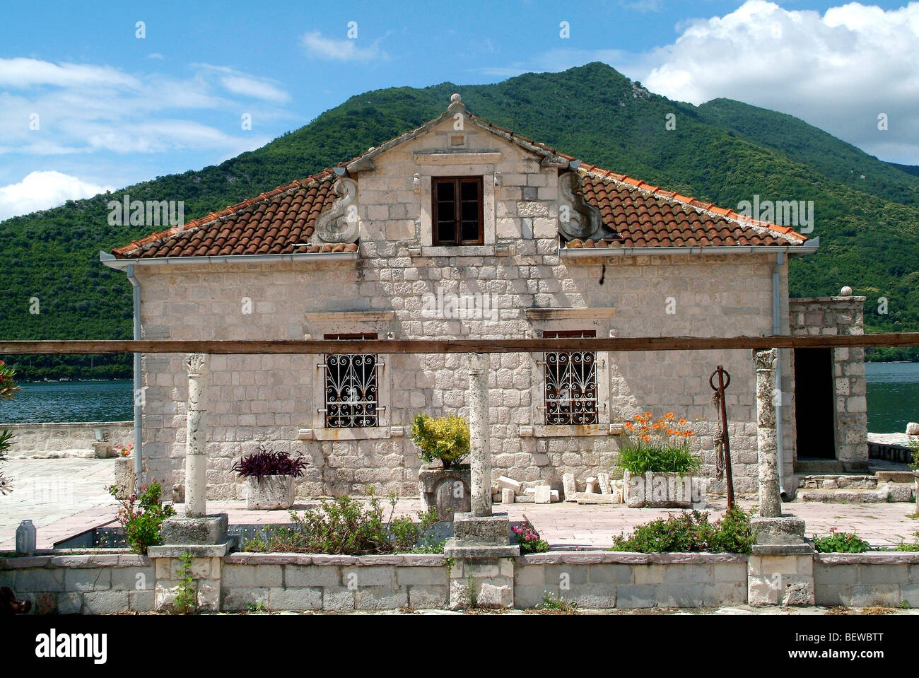 Building of the Benedictine Museum on the monastic island of St. George ...