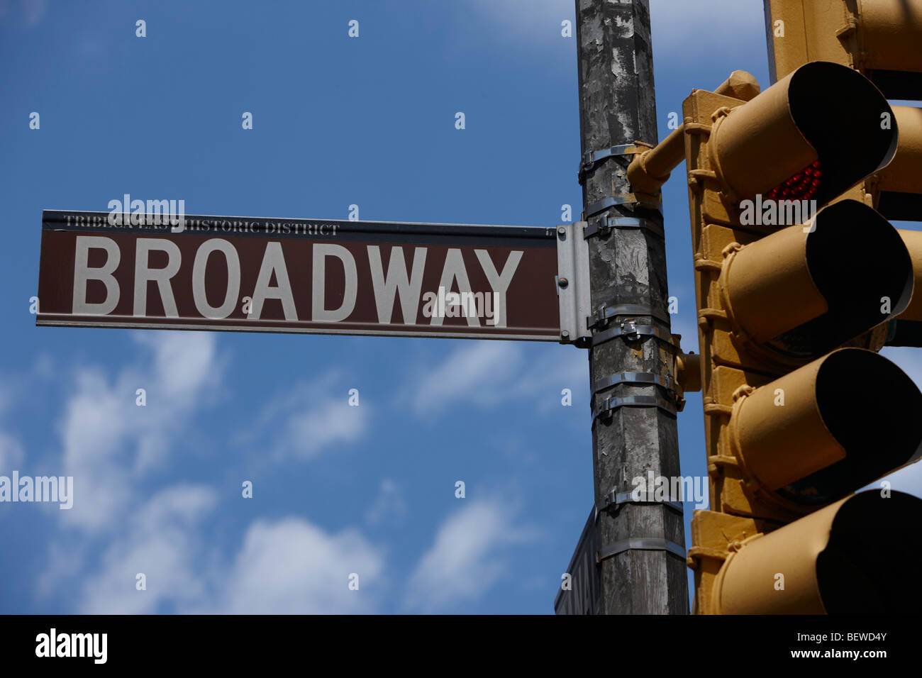 Road sign of the Broadway, New York City, USA Stock Photo - Alamy